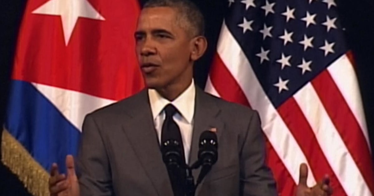 Obama calls for more human rights during Cuba speech