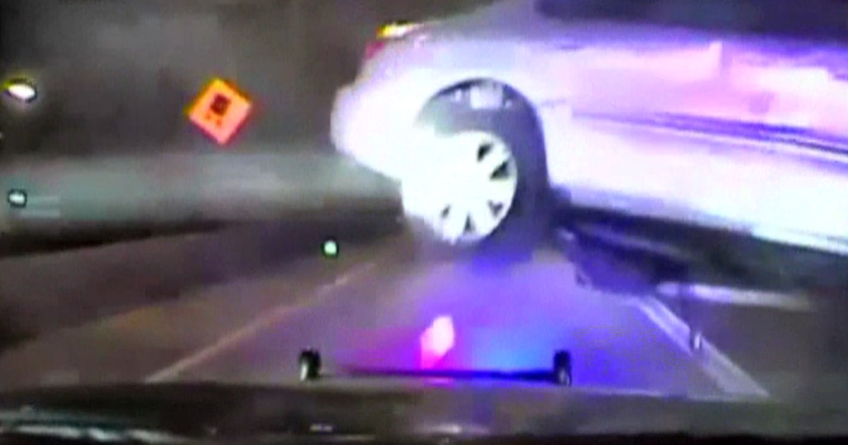 Dashcam records high-speed crash