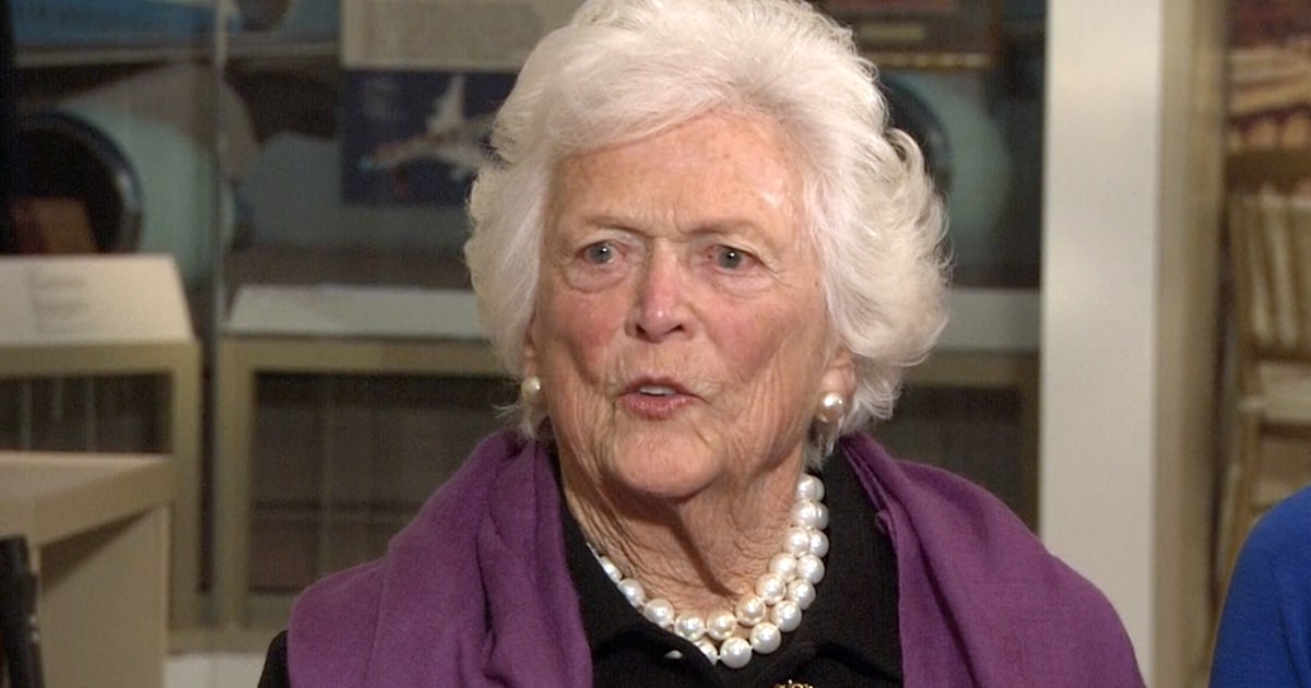 Well-wishes pour in for hospitalized Barbara Bush