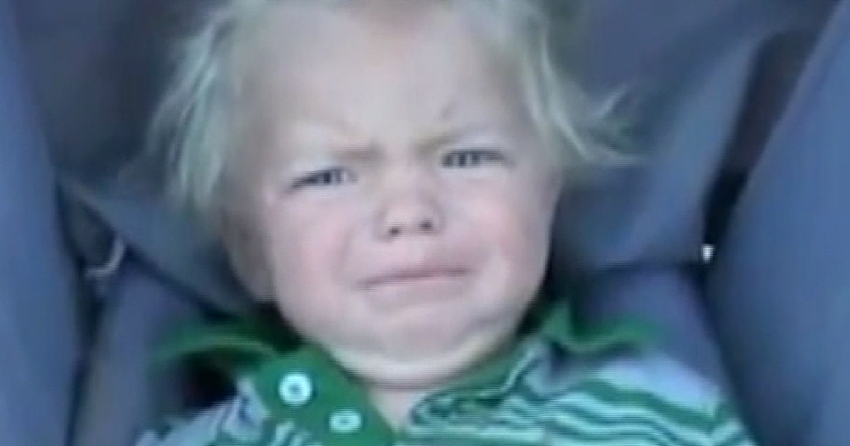 Poor baby! TV reporter makes tot cry