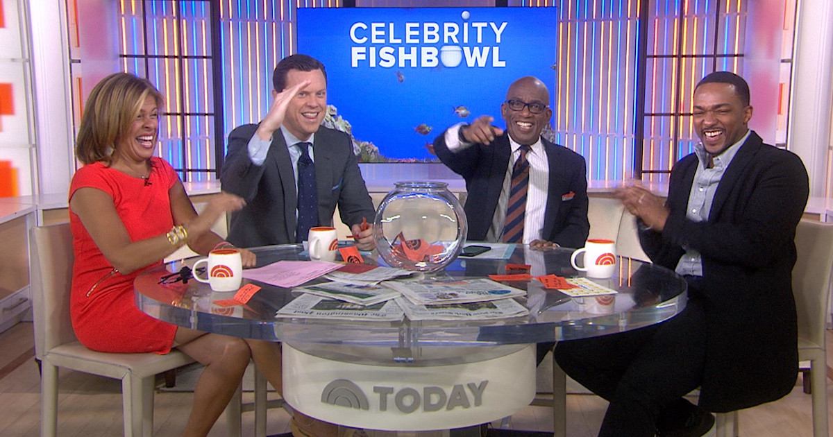 Anthony Mackie plays Celebrity Fishbowl, and the results are… odd