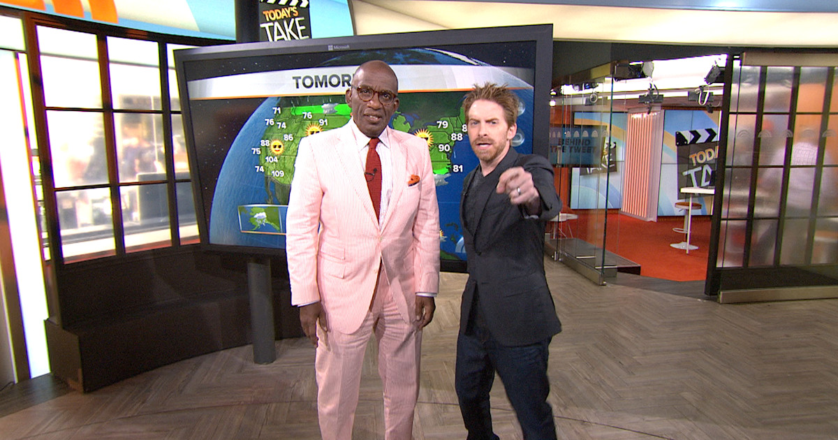 Seth Green reports the weather on TODAY