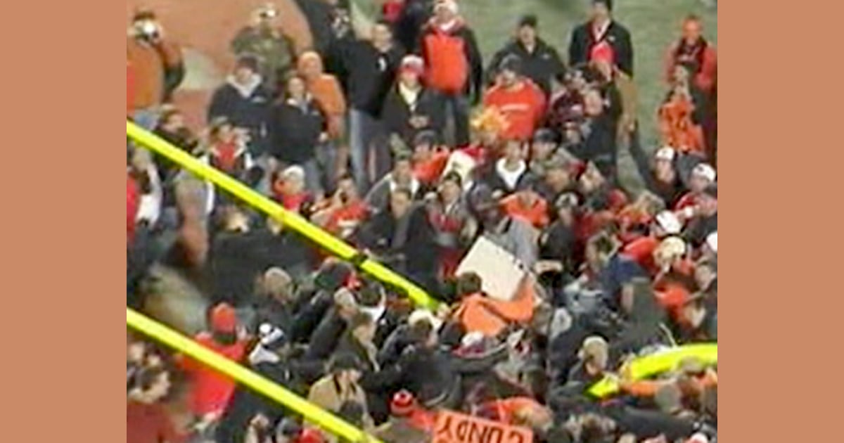 Fan riot after football game leaves many hurt