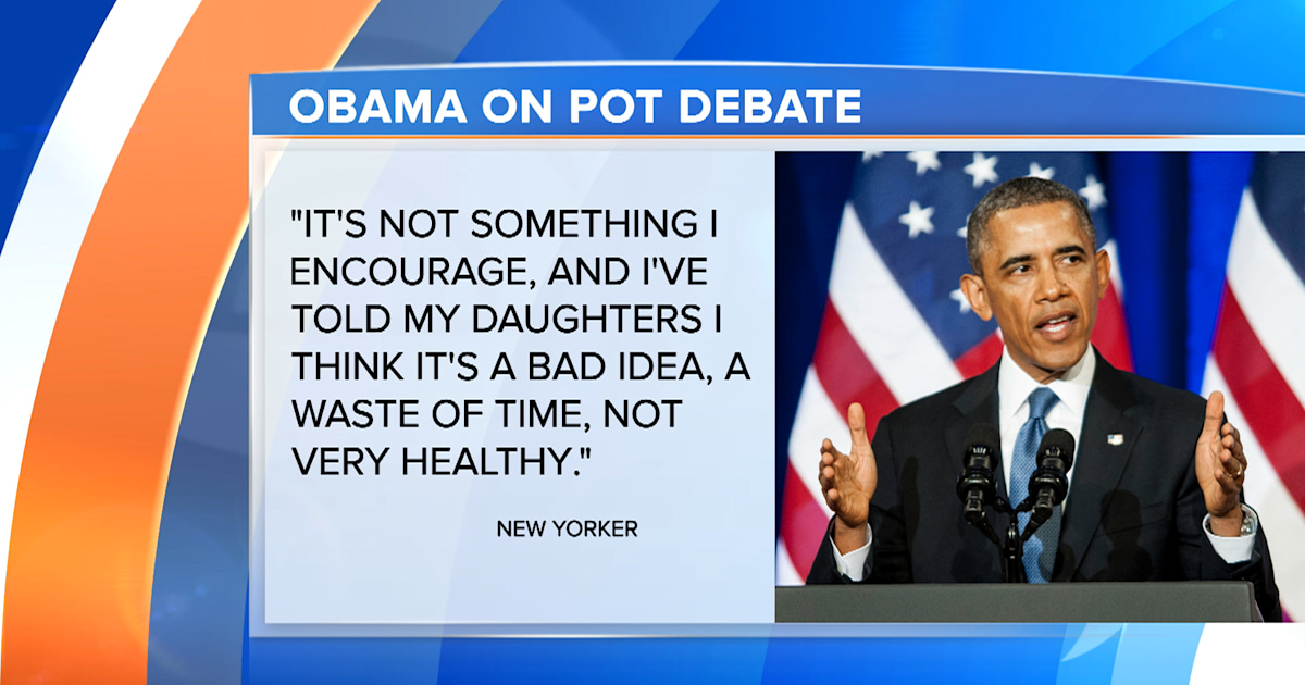Obama: Marijuana is no worse than alcohol