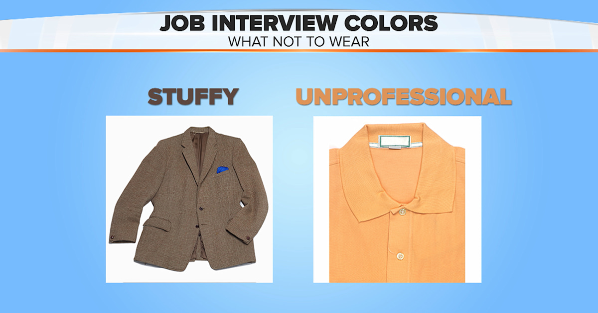 What colors you should avoid for interviews