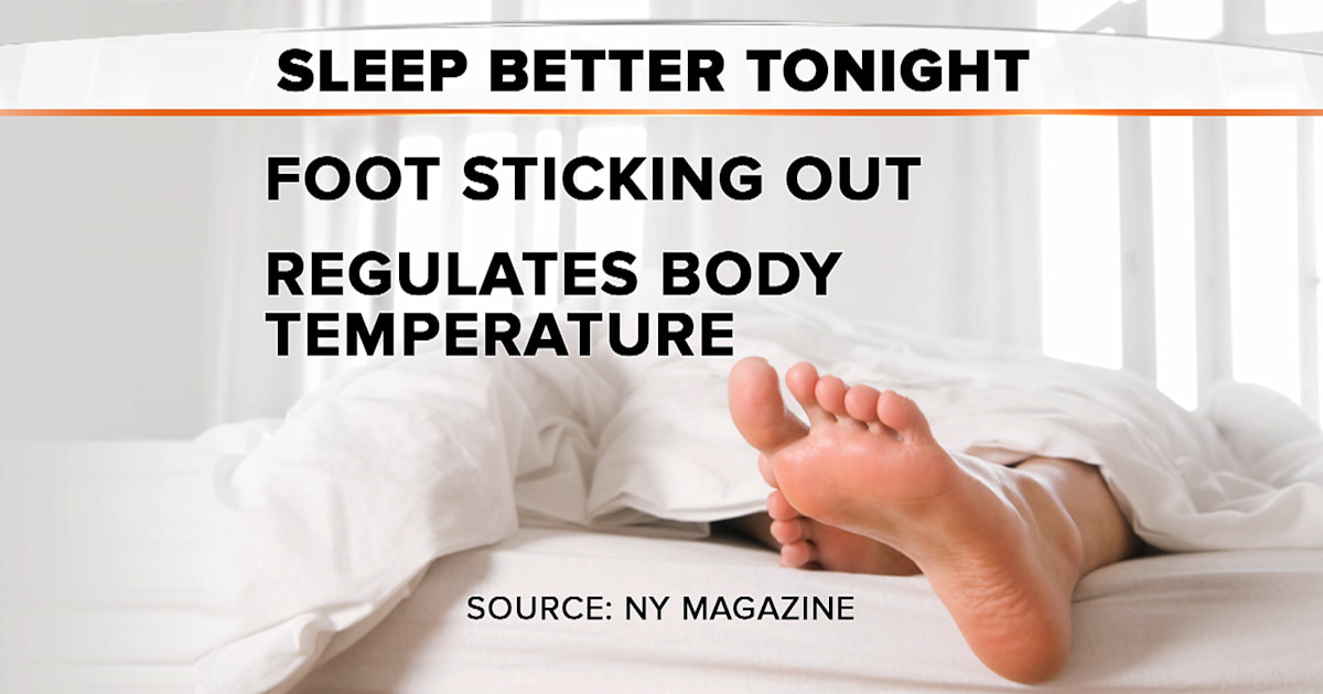 Want a better night's sleep? The secret might be in your foot