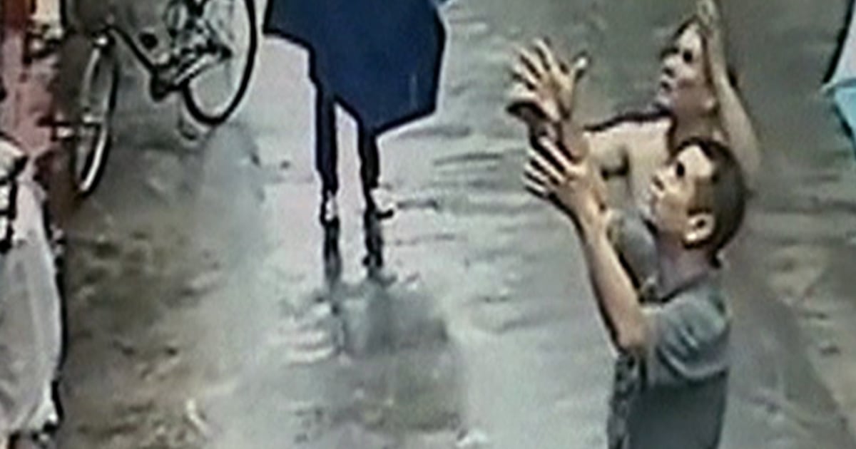 Man catches 1-year-old baby falling from window