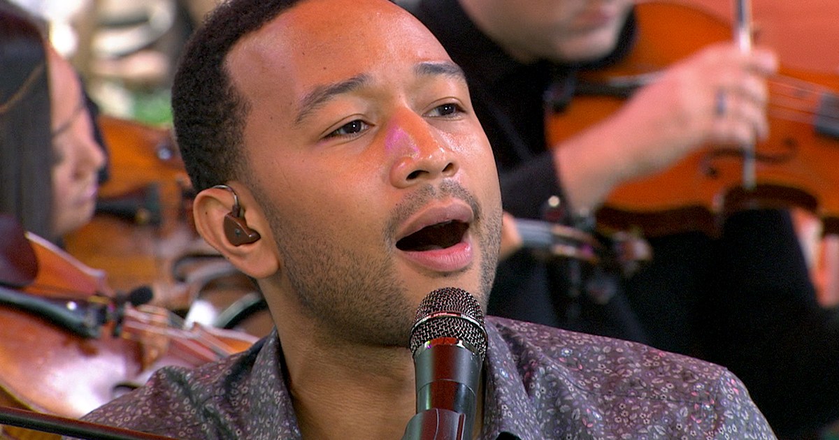 'I'm proud people love my music': John Legend sings No.1 hit on TODAY