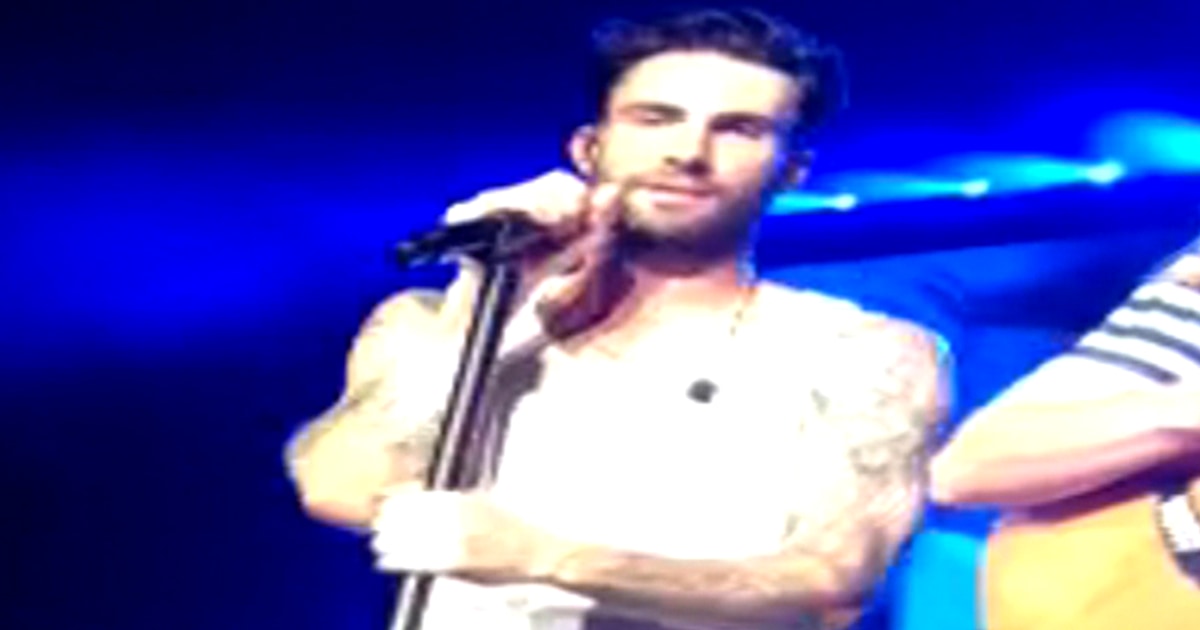 Maroon 5 singer gives girl his guitar
