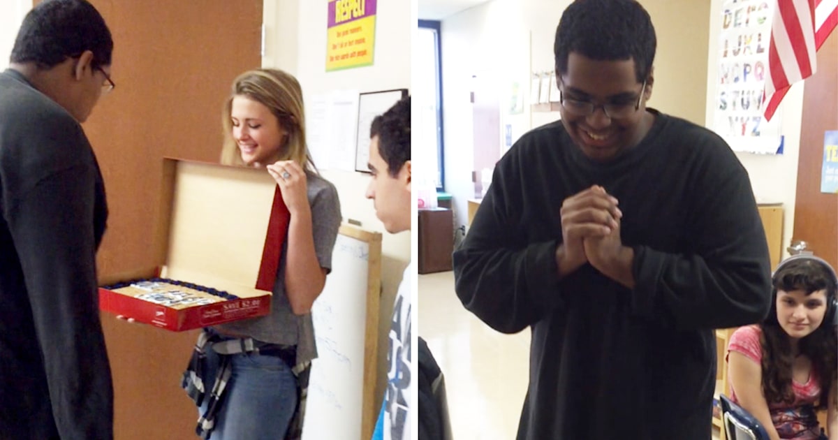 Cheerleader asks student with autism to prom