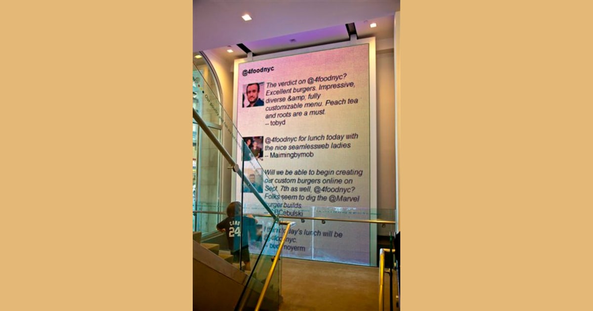 Create, tweet burgers on restaurant’s iPad menus