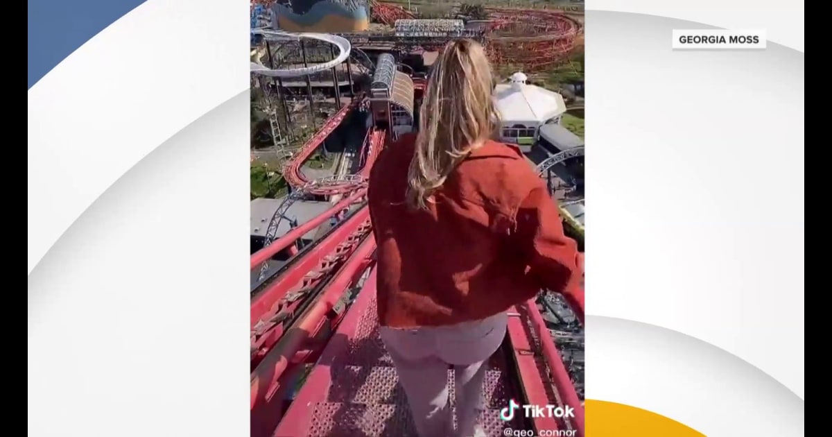 Roller coaster riders get stuck 200 feet in air, have to climb down