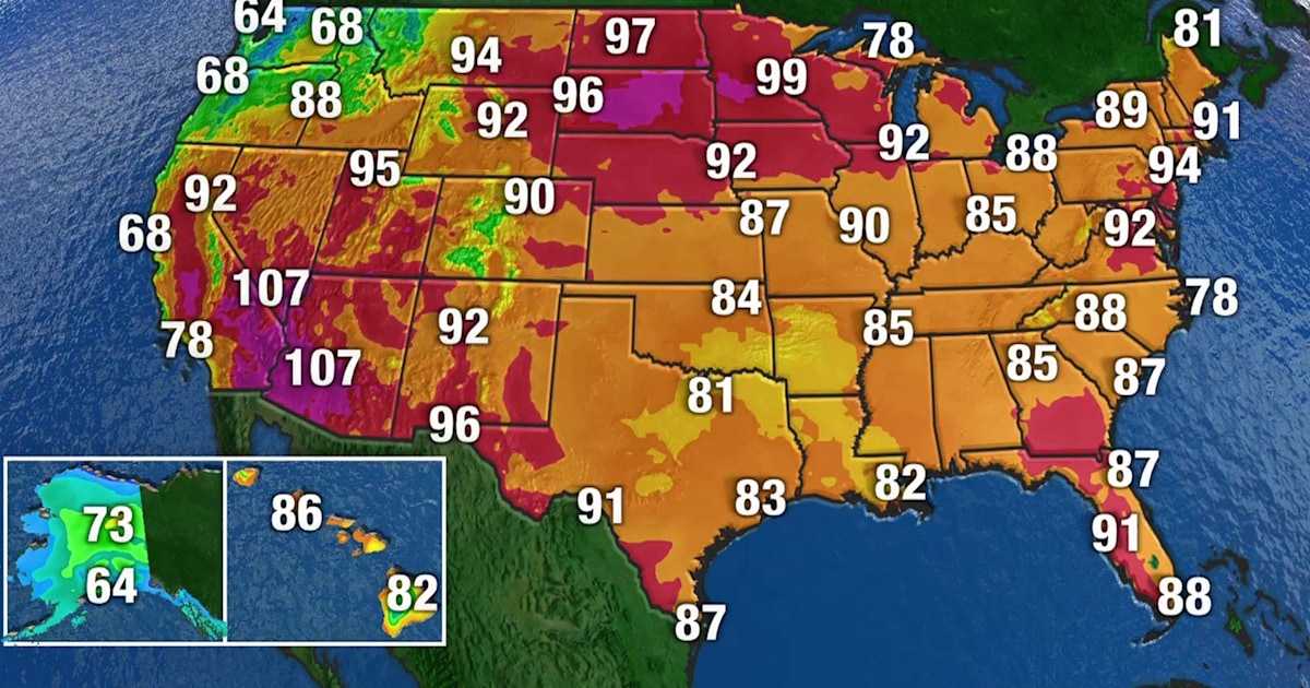 Record-breaking temperatures expected in parts of US