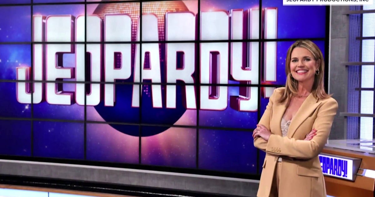 'Jeopardy!': Behind the scenes look at Savannah Guthrie's hosting duties