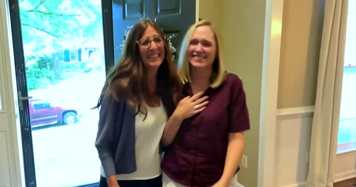 Best friends reunite live on air after one is diagnosed with breast cancer