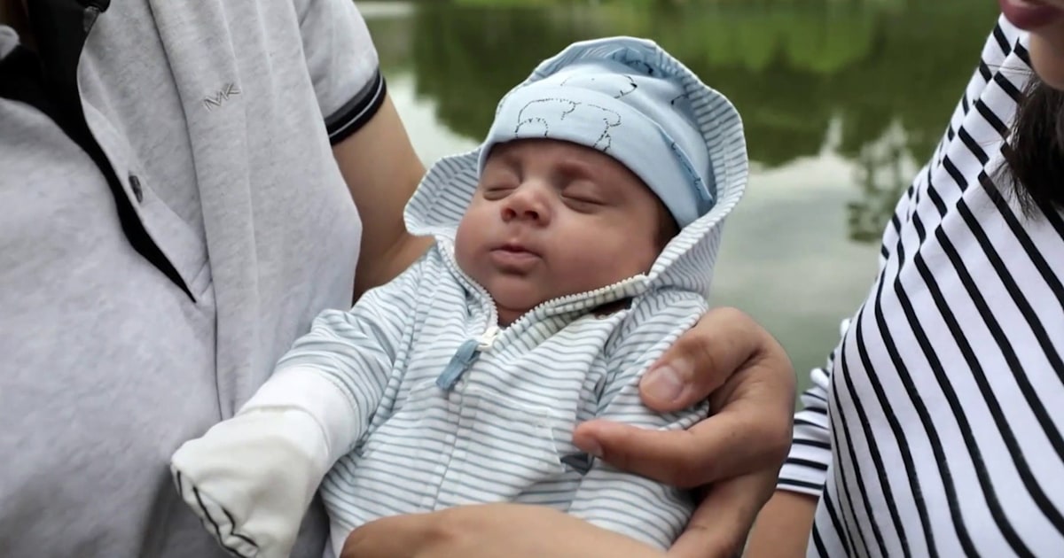 Husband and wife NYPD officers welcome miracle baby after tragic year