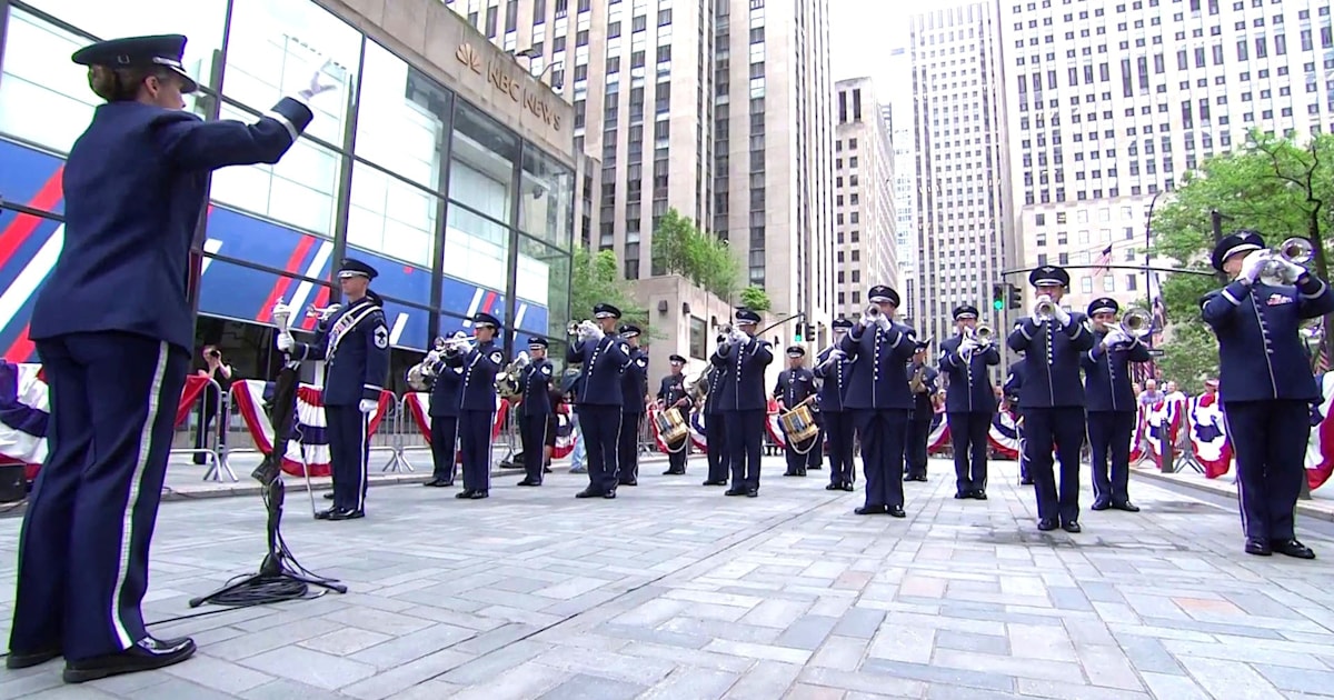 US Air Force Band’s ceremonial brass performs ‘God Bless America’ live ...