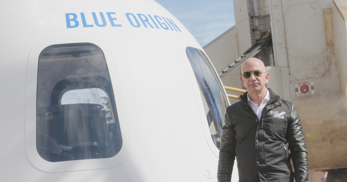 Jeff Bezos set to launch into space aboard Blue Origin Tuesday morning