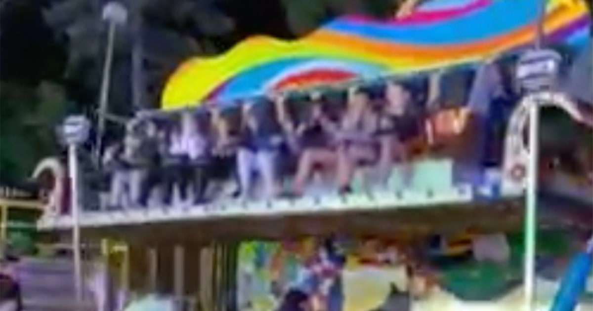 Carnival ride breaks with passengers on board in scary viral video