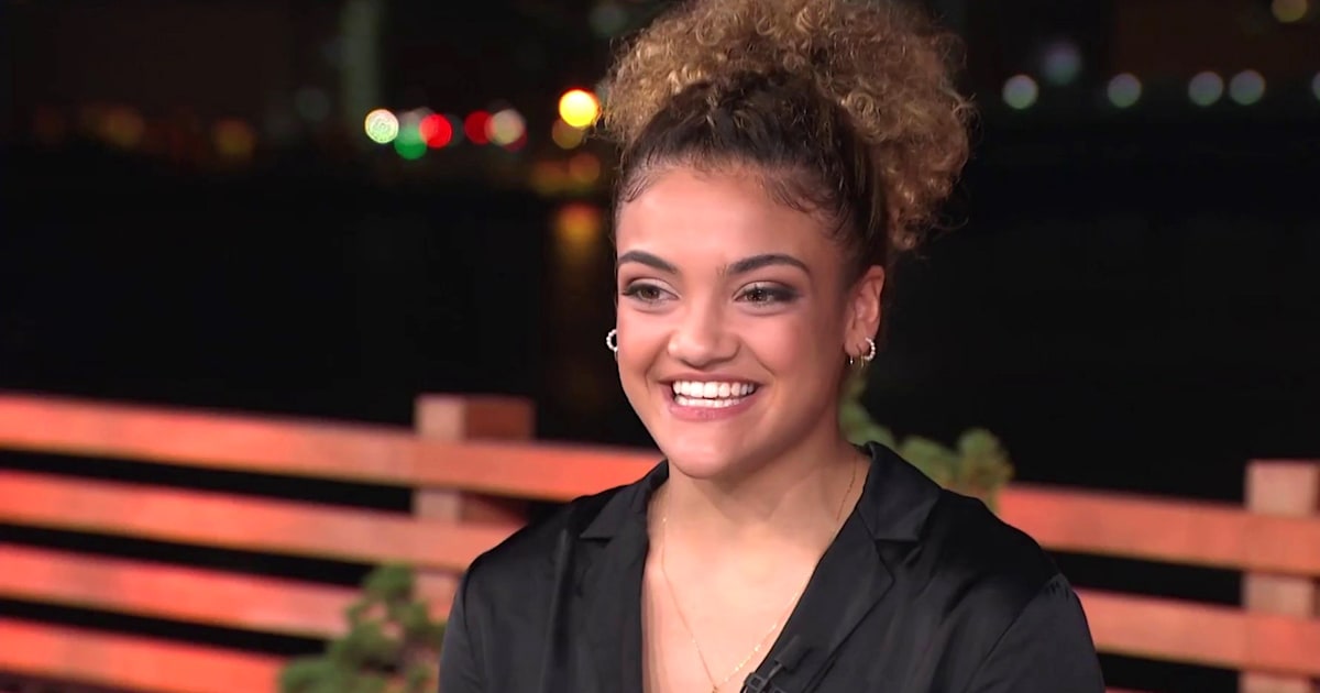 Laurie Hernandez talks about Jade Carey’s gold medal and Simone Biles ...