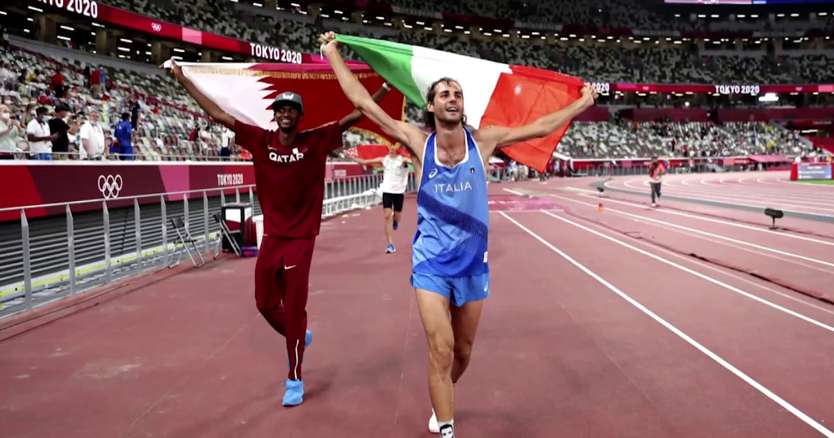 Olympic high-jump competitors agree to share gold medal