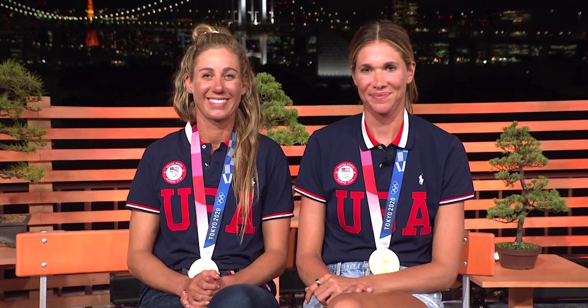April Ross and Alix Klineman talk about their gold medal win in beach ...