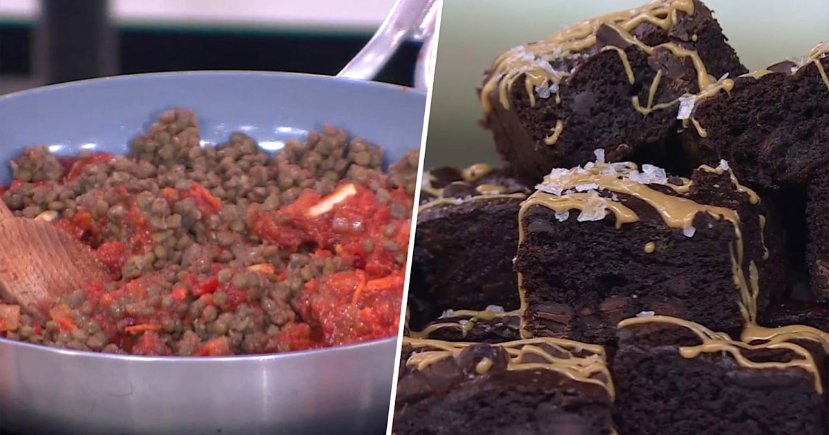 ‘#Cooking’ host makes lentil Bolognese and avocado brownies