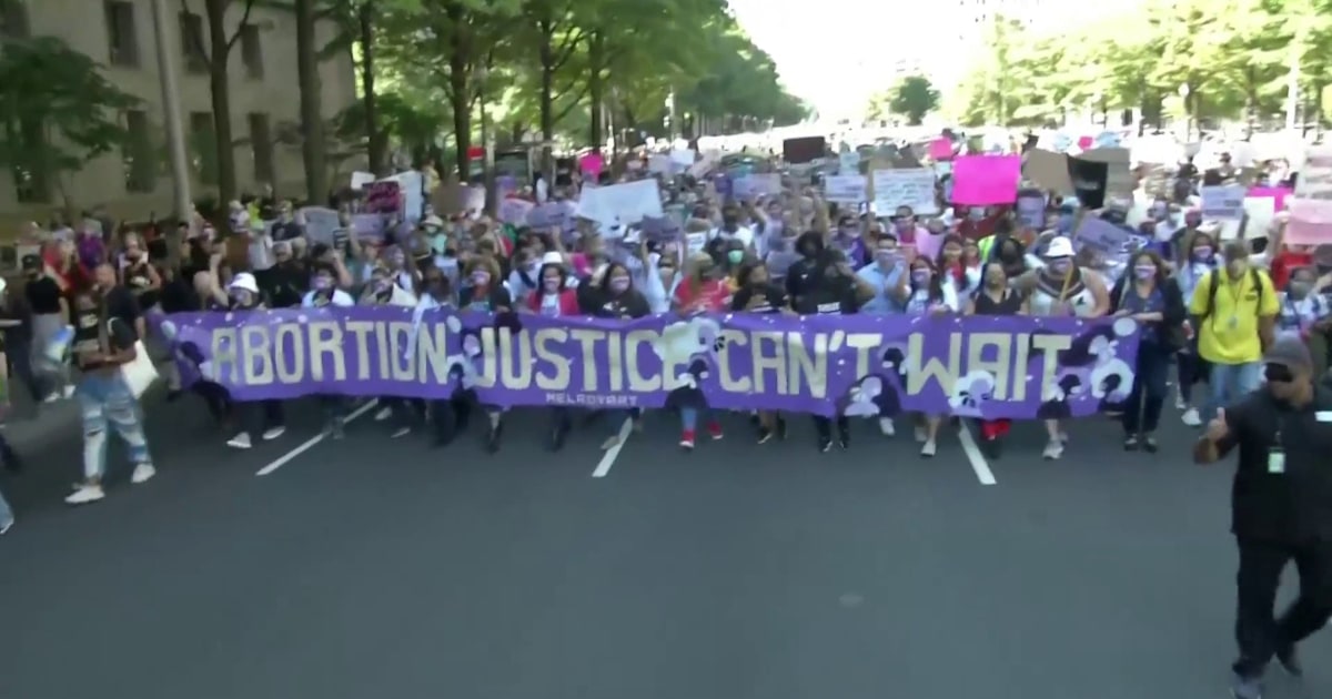 Women’s marches in support of Roe v. Wade draw thousands across the country
