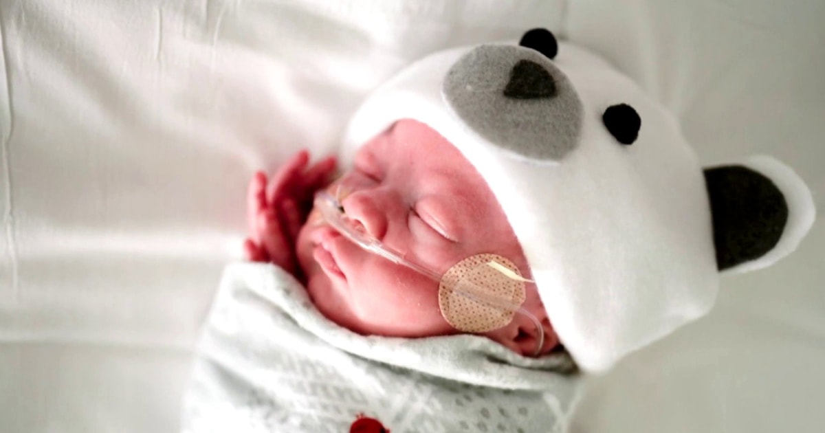 These NICU babies are all dressed up for Christmas