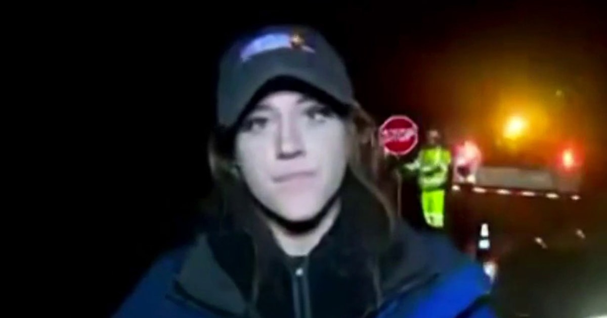 Watch: Reporter accidentally hit by car on live TV, finishes report