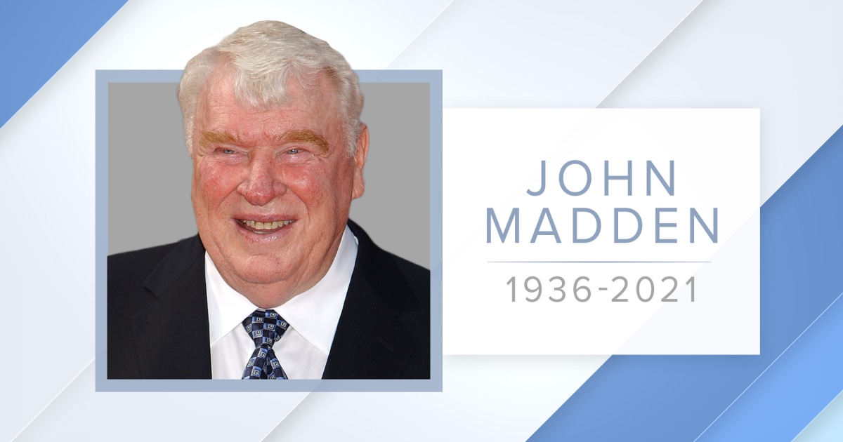 NFL Hall of Fame coach and broadcast legend John Madden dies at 85