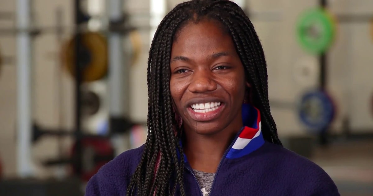 Short track speed skater Maame Biney races towards gold in 2022 Beijing ...