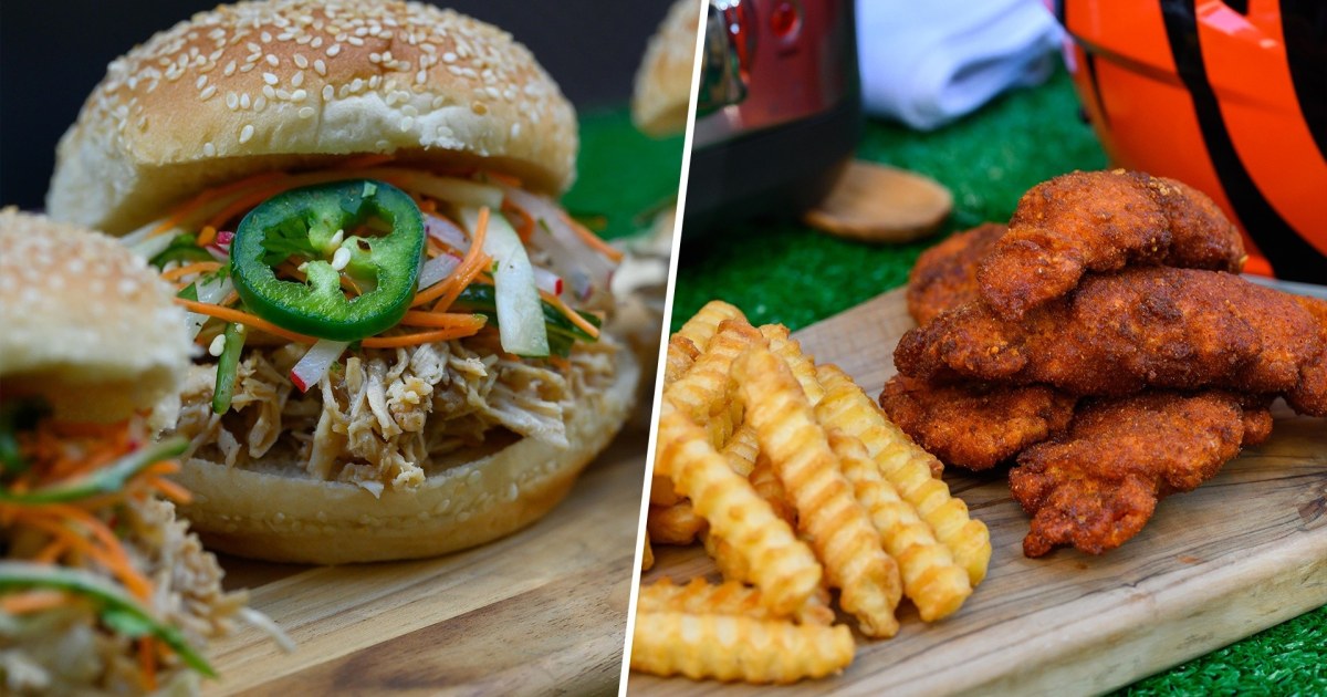 Super Bowl recipes: Crispy chicken tender and shredded chicken sandwich