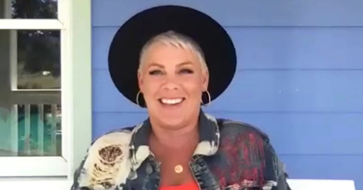 Pink talks teaming with Calm app to read bedtime stories