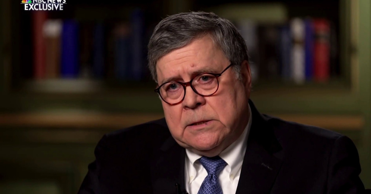 Exclusive: Bill Barr speaks out on Trump’s reaction to racial injustice ...