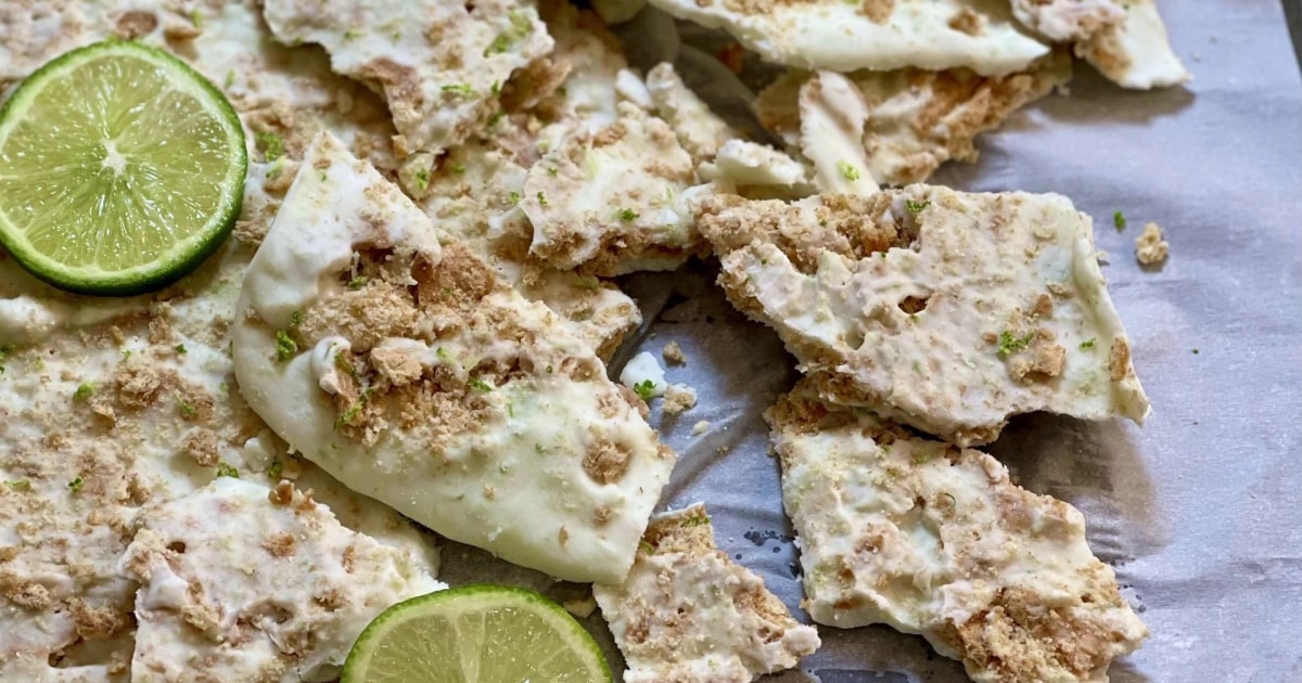 Frozen key lime bark, cookie dough bars: 2 healthy dessert recipes