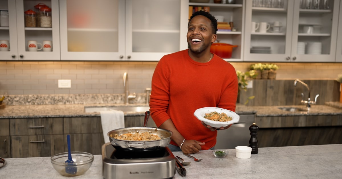 Kevin Curry lightens up creamy stroganoff with a few healthy swaps