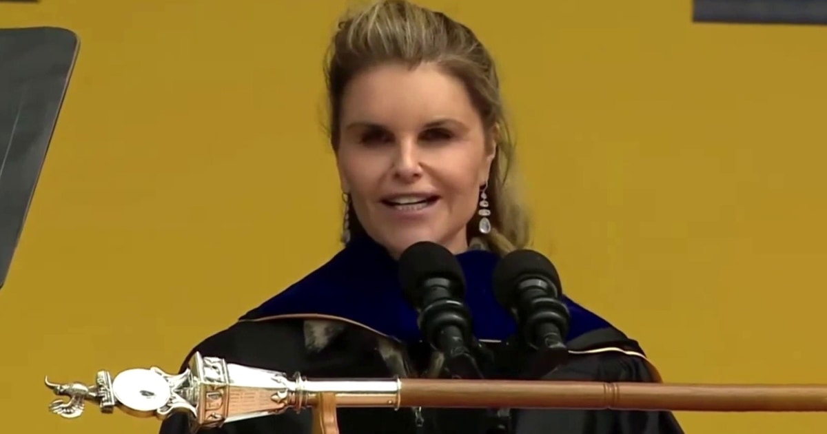 Maria Shriver delivers powerful commencement address