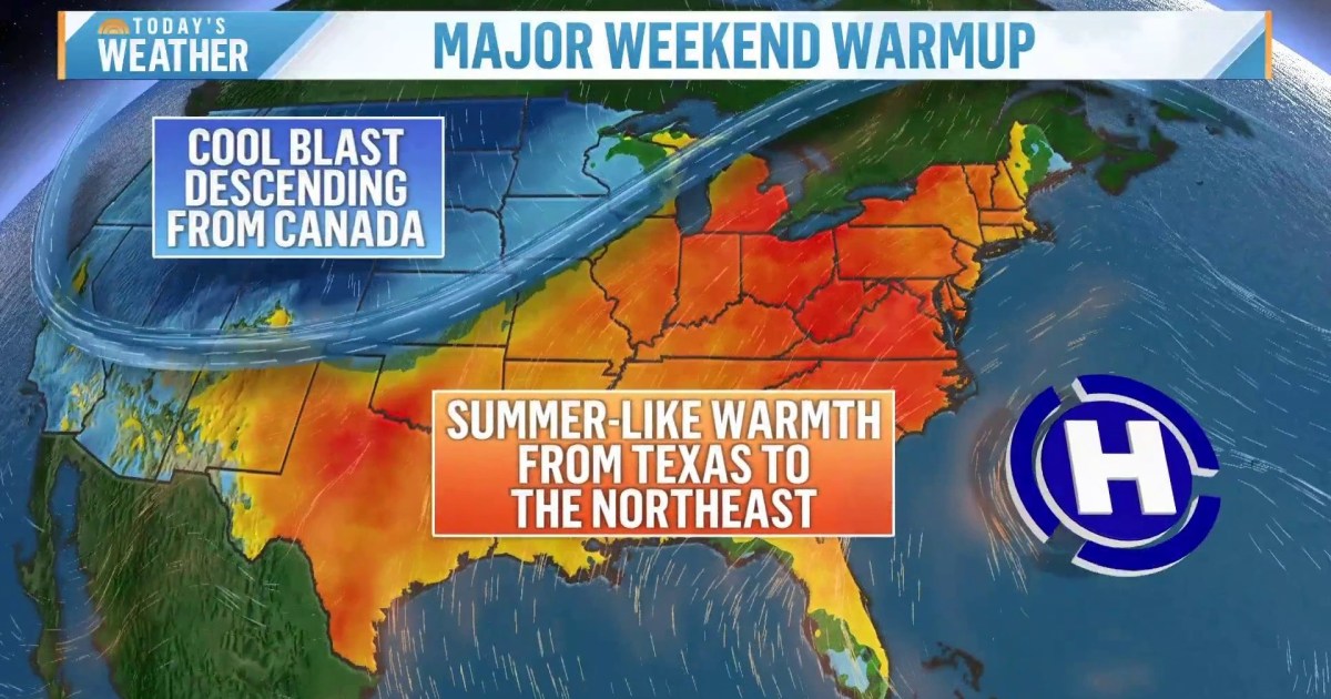 21 states could see record-high temperatures this weekend
