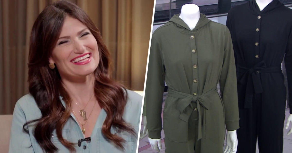 Check out Idina Menzel’s cozy ‘swing’ jumpsuit, hosting must-haves