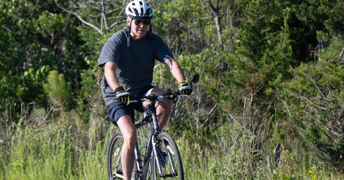 Biden says he’s ‘OK’ after falling off bike in Rehoboth Beach, Delaware
