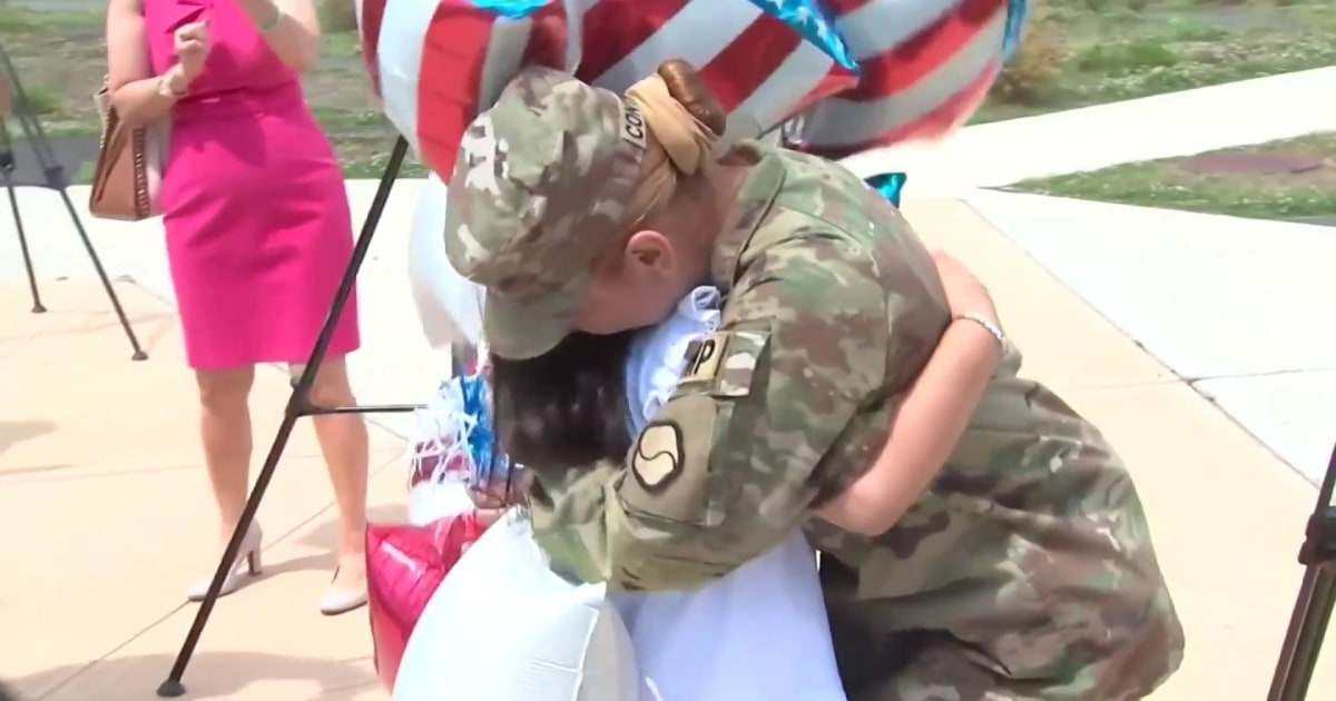 Military mom reunites with daughter after 14 month deployment