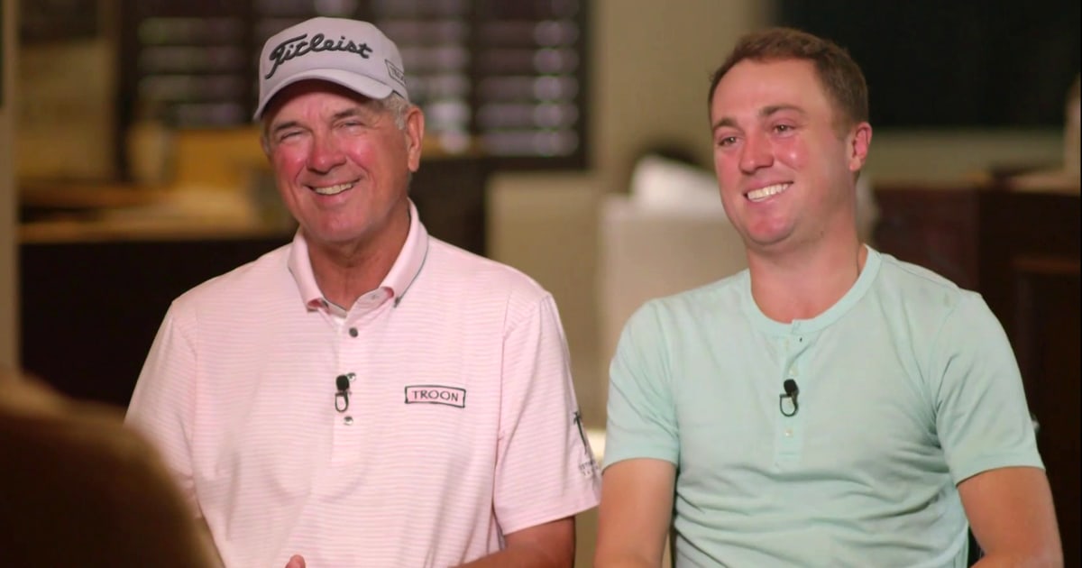 Justin Thomas shares life lessons learned from dad on the green