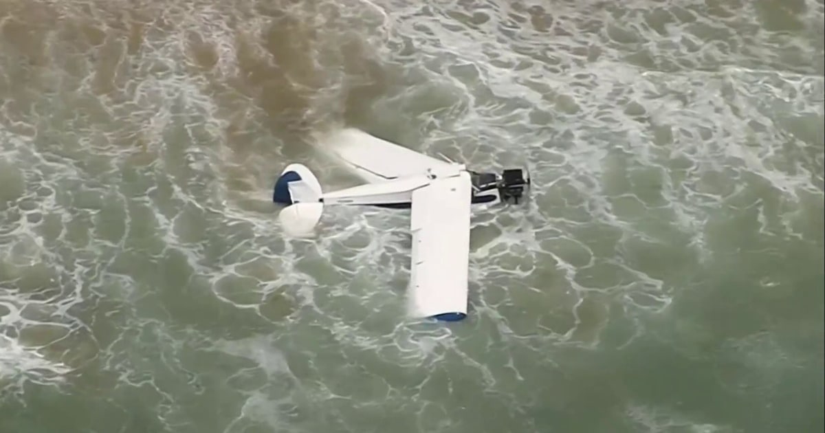 Small Plane Crashes Into Ocean Near Crowded California Beach