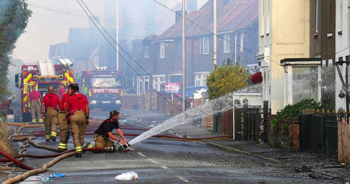Fires across London force evacuations amid unprecedented heat