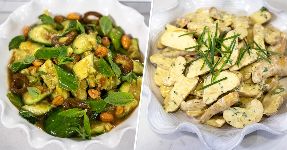 Smashed cucumber and fingerling potato salads: Get the recipes!