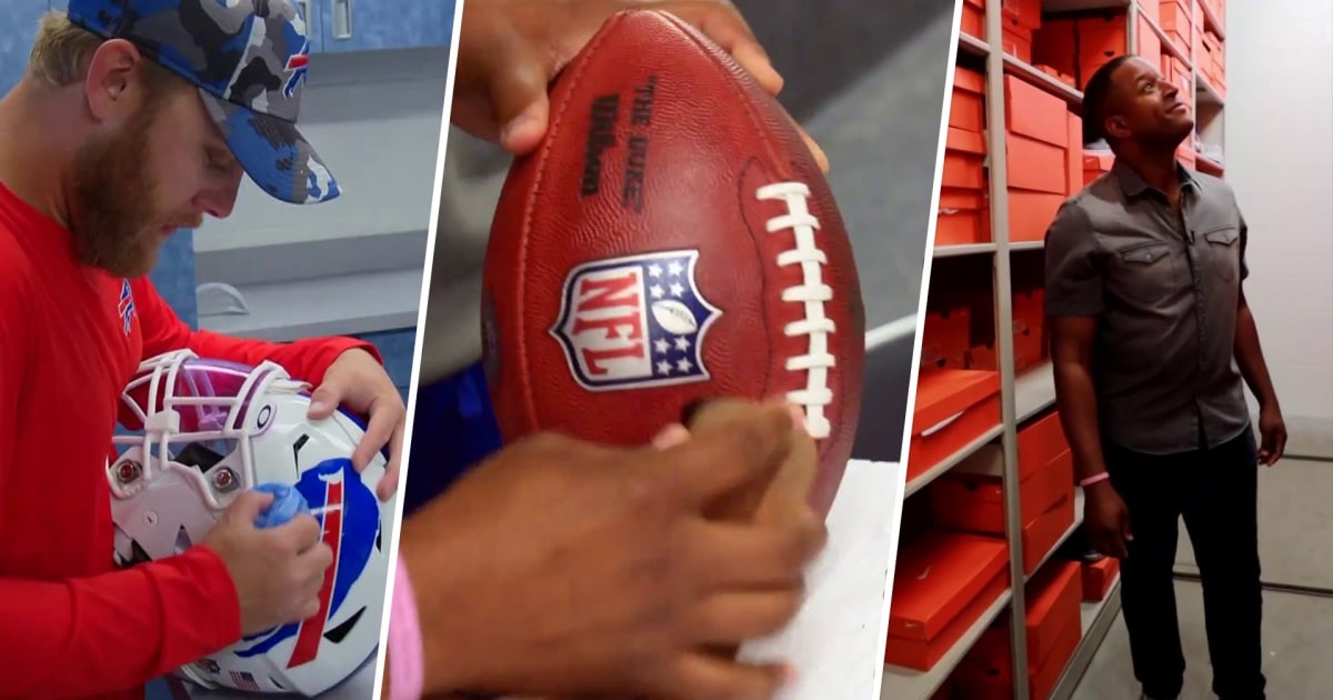 Go behind the scenes with the Buffalo Bills' equipment staff
