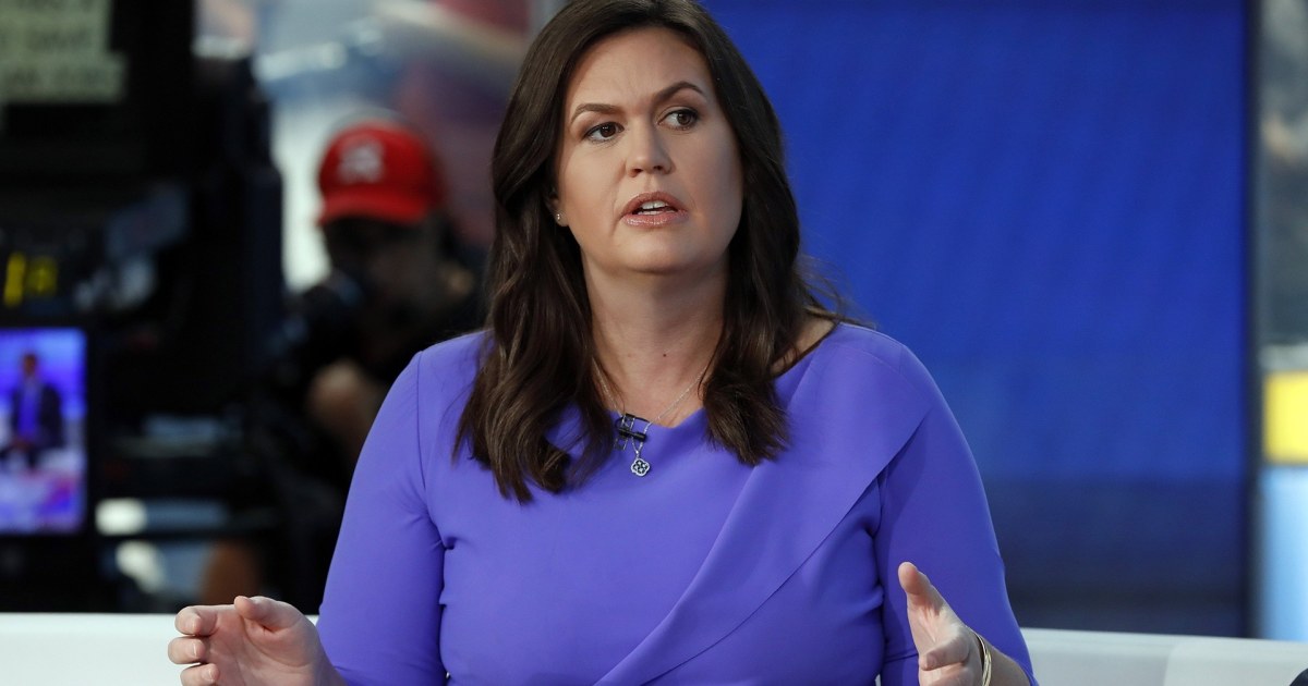 Sarah Sanders announces she's 'cancer-free' after thyroid surgery