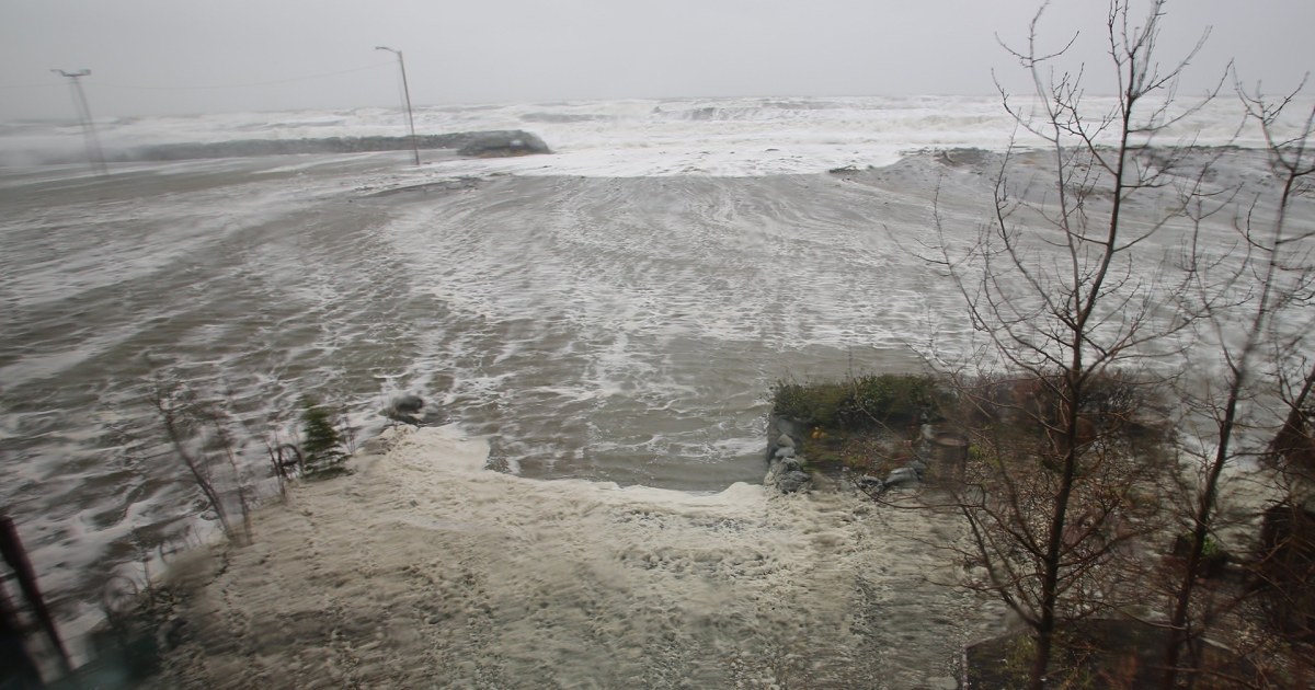 Storm leaves Alaska underwater, ocean level at 50-year high