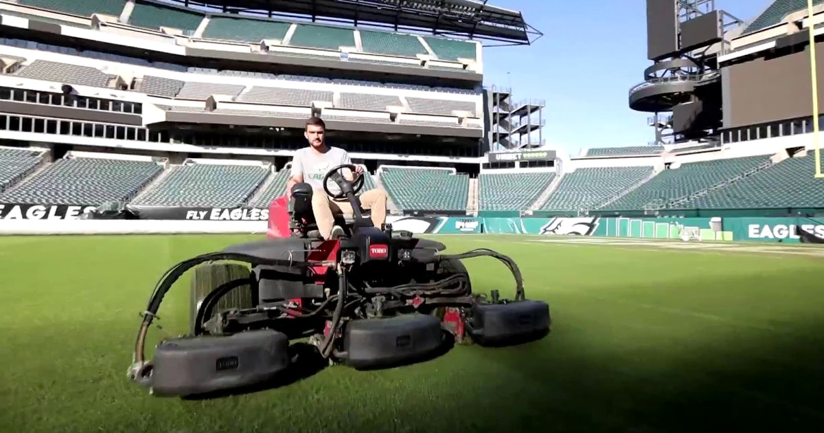 Meet the team who gets the field game-day ready for the Eagles